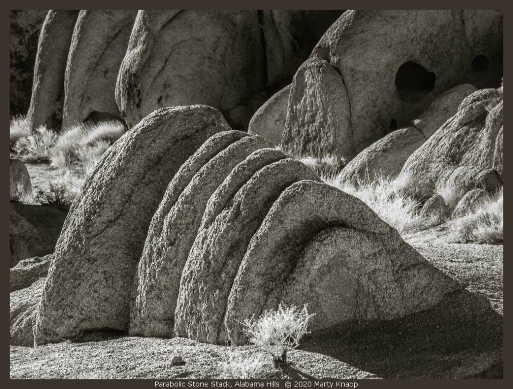 Parabolic Stone Stack, Alabama Hills - Marty Knapp