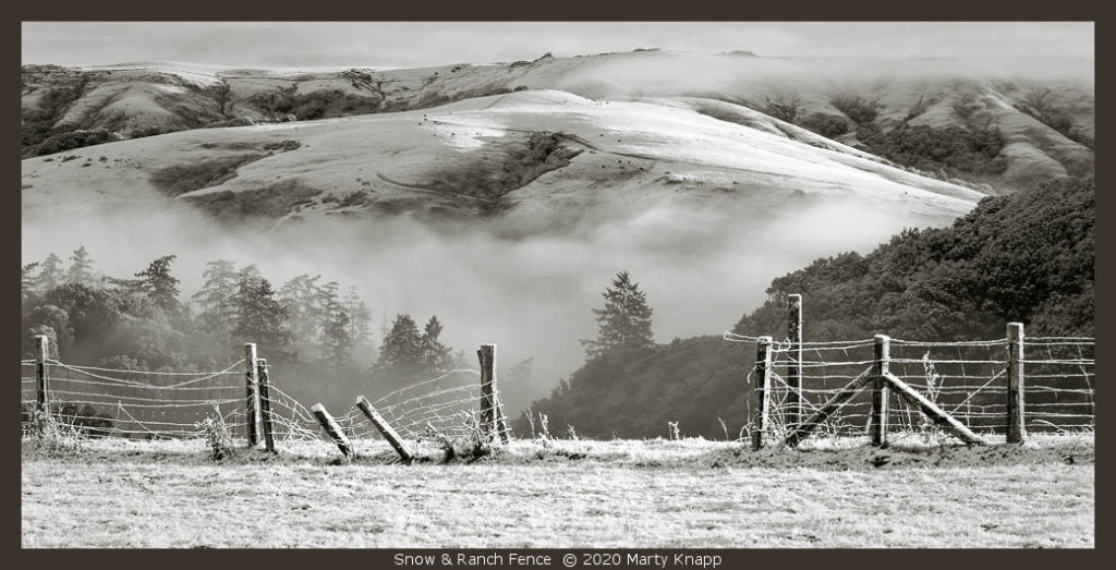 Snow & Ranch Fence - Marty Knapp