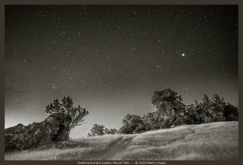 Walking toward Jupiter, Mount Tamalpais - Marty Knapp